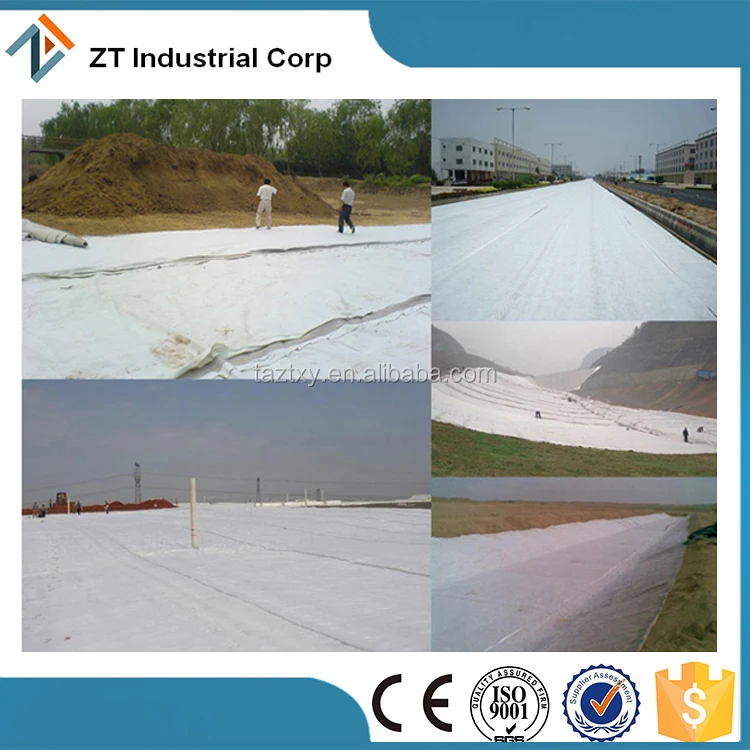 800 GSM PP Non-Woven Geotextile Fabric for Construction - Tear ...