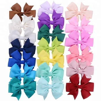 Wholesale Children Ribbon Bow Hair Clip 3 Inch *3 Inch Grosgrain Ribbon ...