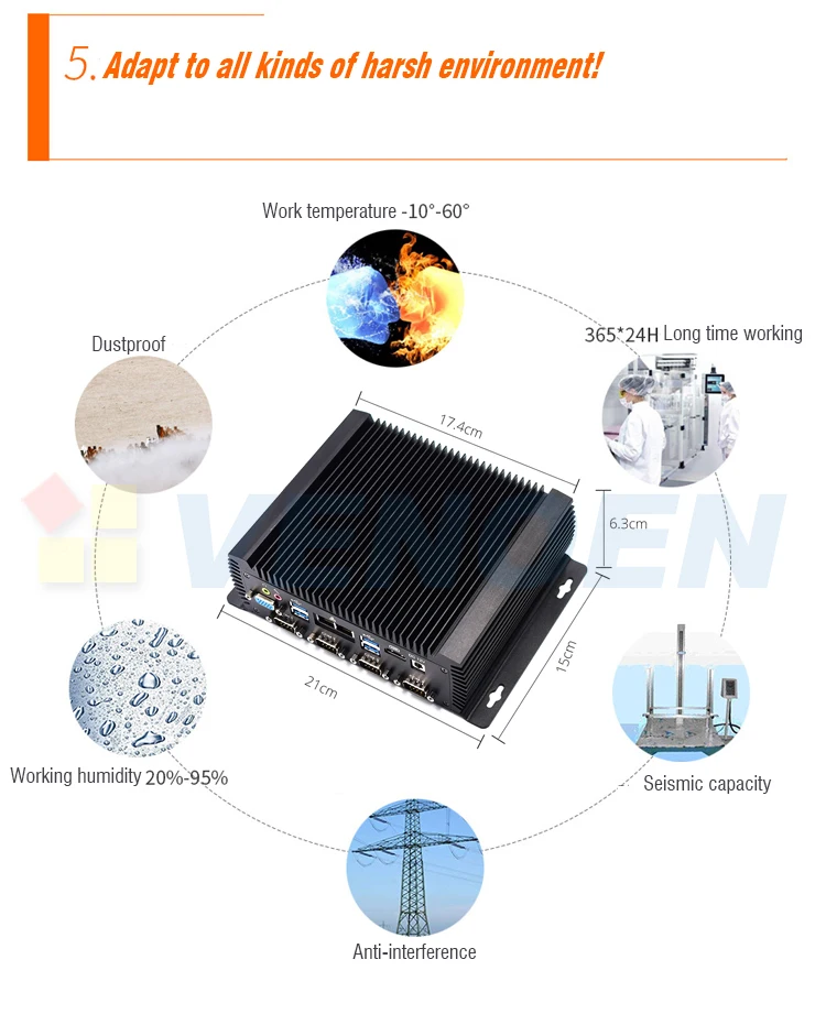 2 Intel Nuc RS485 GPIO Sim Card Slot Industrial Desktop