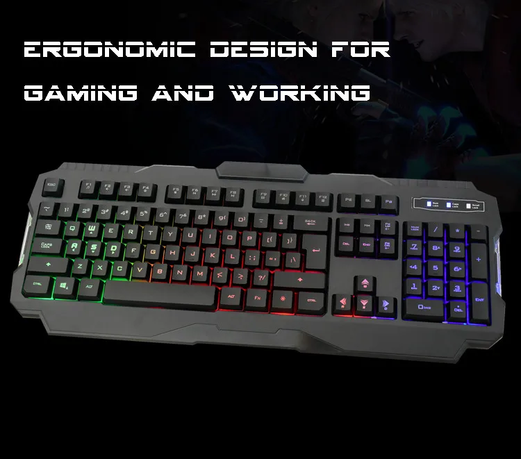2022 Oem Custom Logo Keyboard Shenzhen New Wkb203 Backlight Rgb Gaming ...