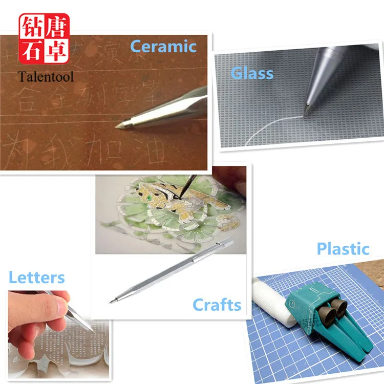 Talentool Glass Tile Ceramic Writing Pen Scriber Tungsten Tip
