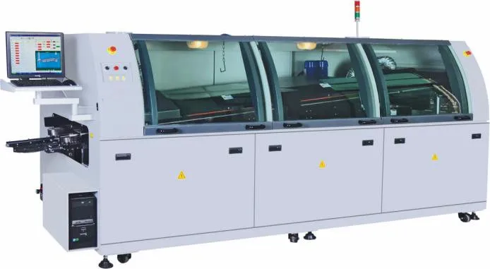 Automatic PCB Double Wave Soldering Machine for LED Drivers