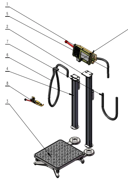 Gas Cylinder Filling Weighing Scale - LPG Station Equipment