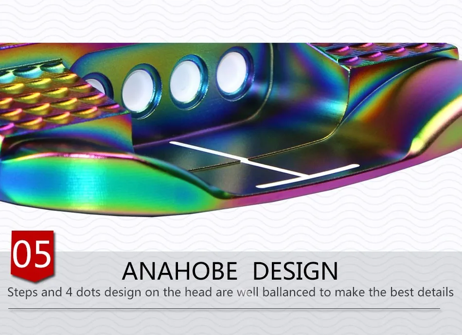 Customized Colorful Golf Putter with Black Red Headcovers