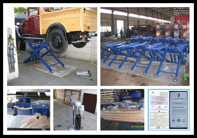 Portable Scissor Car Lift - Hydraulic Removable Auto Lift