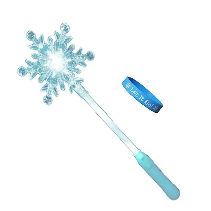Multicolor Led Frozen Snowflake Wand,Fairy Wand,Magic Wands Princess ...