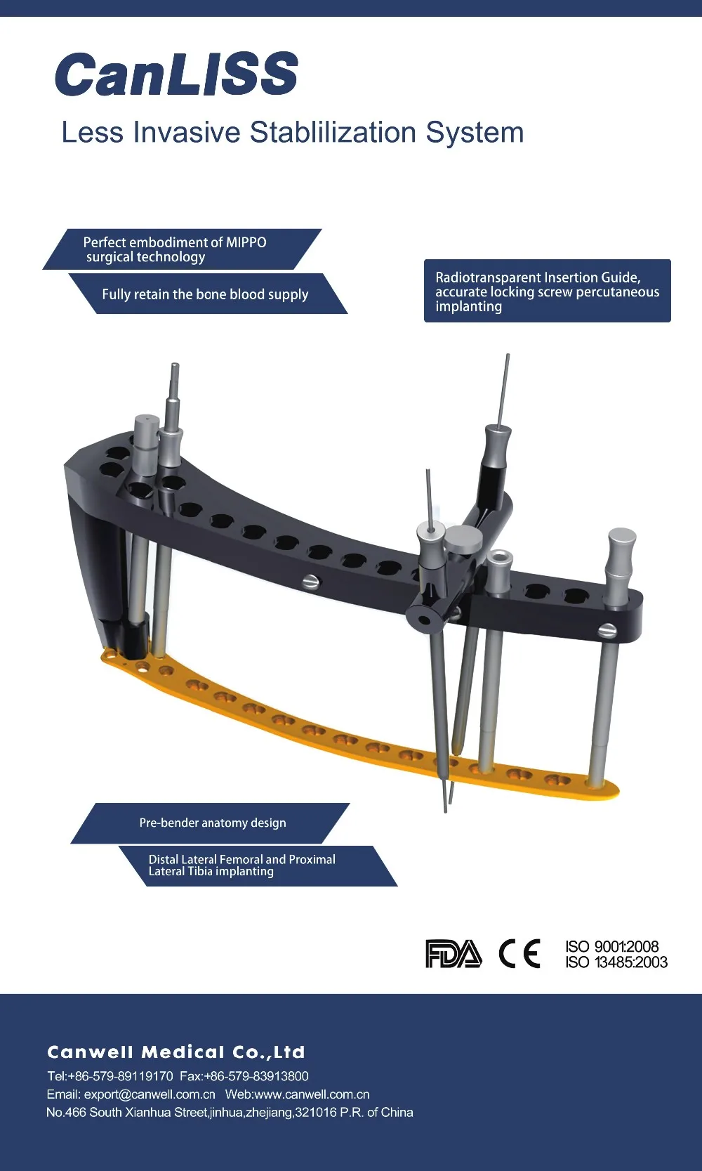Canwell Medical Liss Less Invasive Stabilization System Instrument Set ...