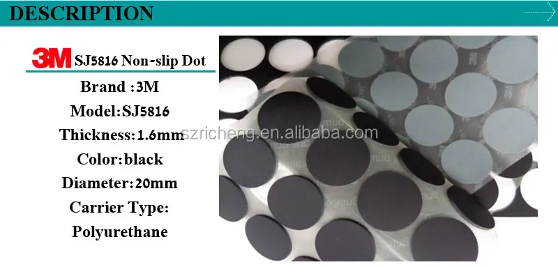 3m 3m Silicone Rubber Feet Self Adhesive Rubber Bumpon Black Color ...