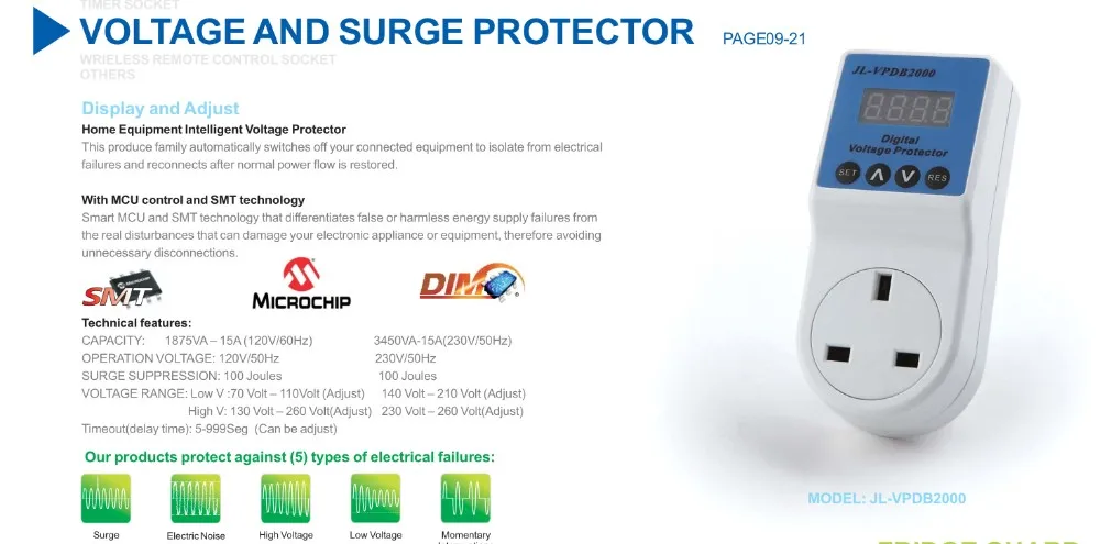 220/230v 50hz 15a Fridge Guard Led Display For South Africa - Buy South ...