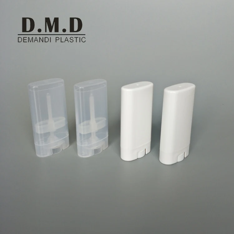 Empty Oval Plastic Pp White Clear 15grams 15ml 50grams 50ml Deodorant ...