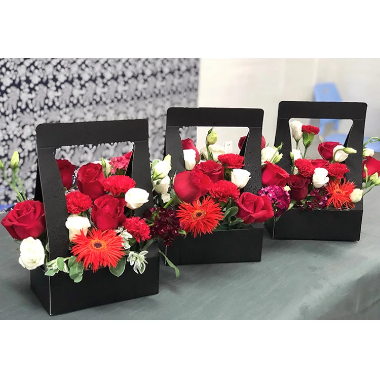 Paper Flower Basket - Perfect for Gift Packaging & Crafts