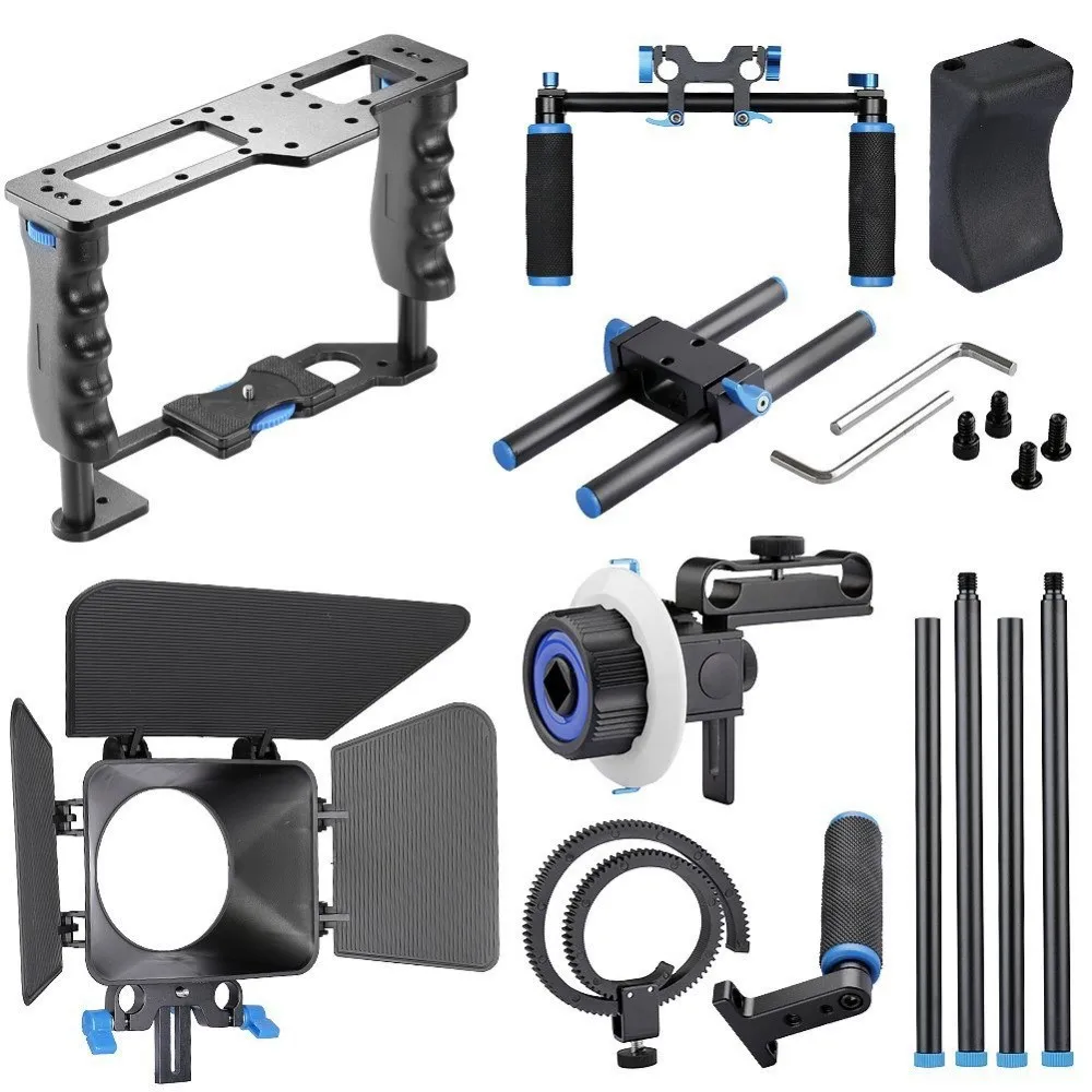 Universal Professional Dslr Camera Rig Cage Camera Stabilizer Kit With ...