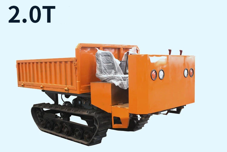 2 Ton Crawler Carrier Rubber Track Dumpers Mini Dumper Power Barrow ...