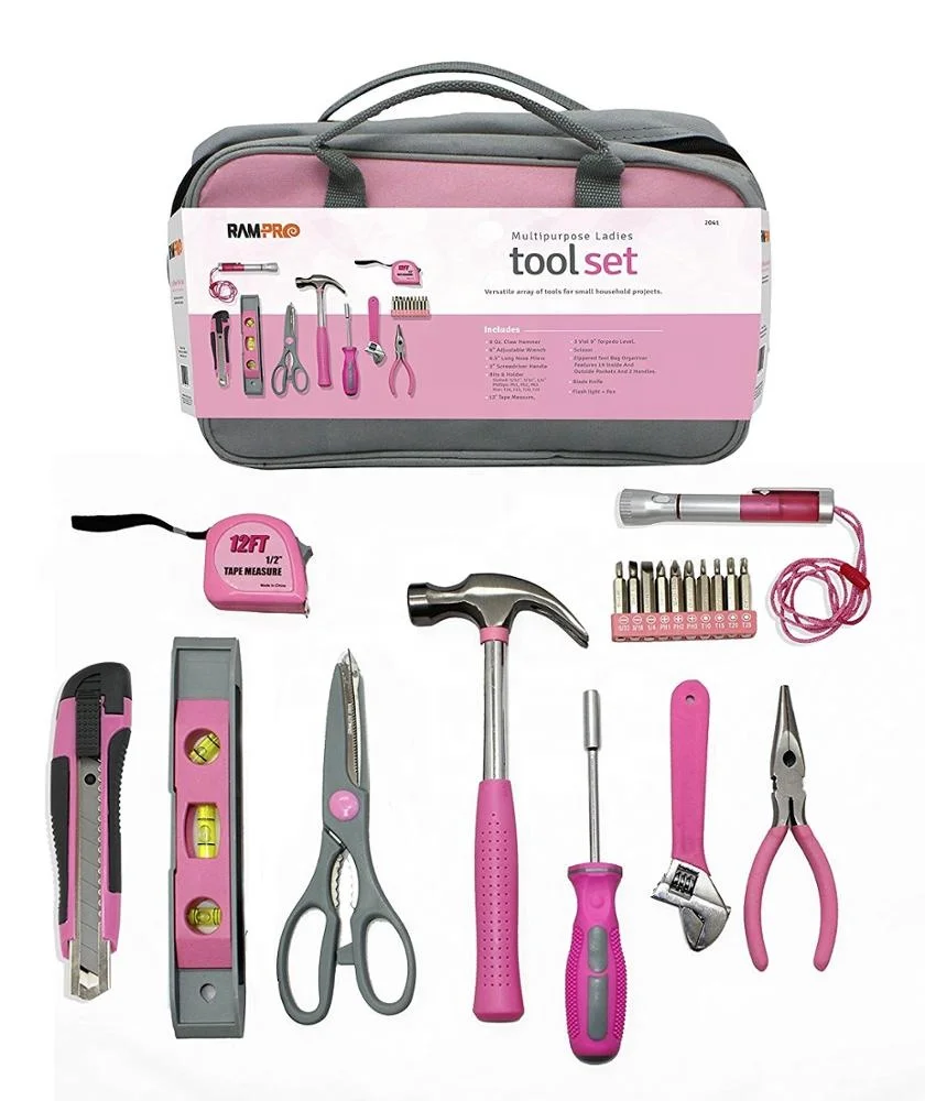 Mini Tool Set 11pcs Mini Tool Tools Set With Bag Pink 2021 Wholesale ...