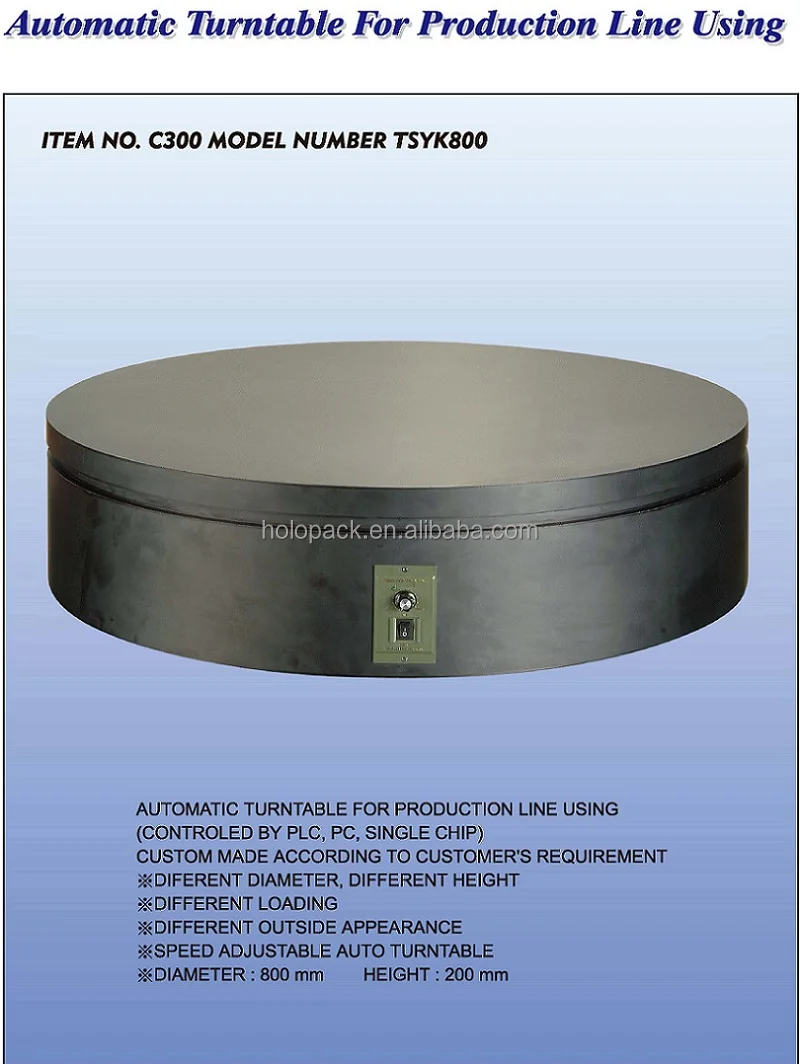 80cm Heavy Duty Motorized Turntable For Production Line - Buy Motorized ...