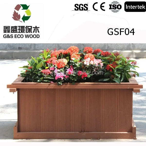 Durable WPC Flower Boxes for Outdoor Garden Decor