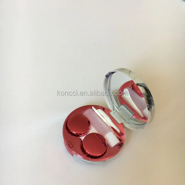 Round Contact Lens Display Case With Marble Designs Could Printing ...