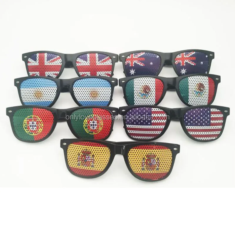 Custom Cheap Country Flag Plastic Sunglasses - Buy Custom Flag ...