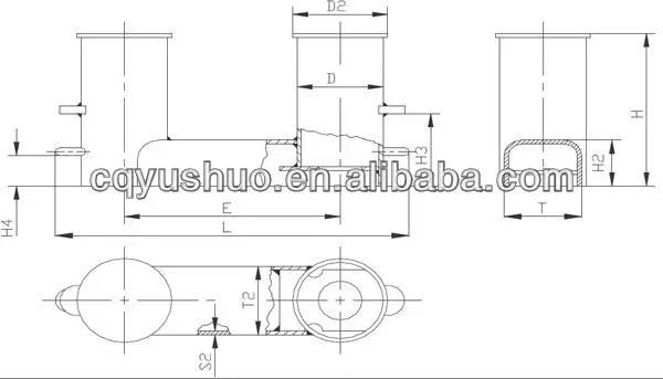 Din82607 Marine Mooring Double Bollard (swl=220kn) - Buy Marine Bollard ...
