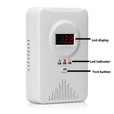 12 Years Factory Price Oem Cooking Gas Detector With Sounder And Lcd ...