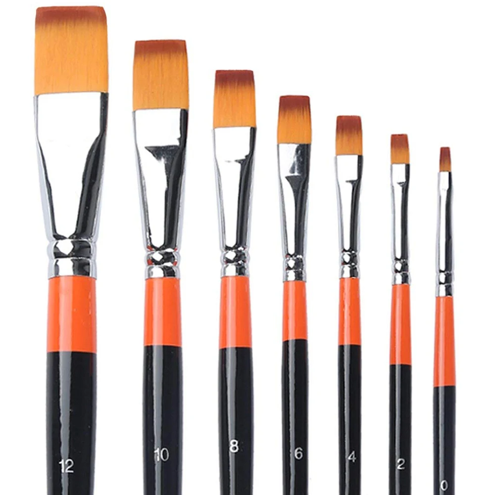 Watercolor Calligraphy Brush Set Flat Nylon Private Label Art Paint ...