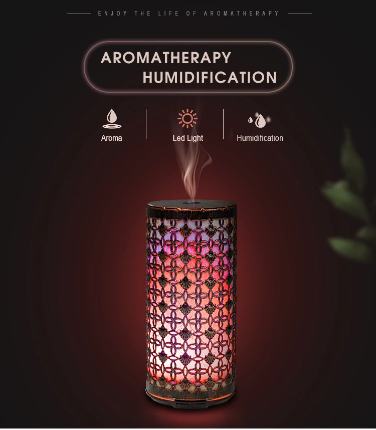 100ml Iron Aroma Diffuser Cool Mist Metal Essential Oil Diffuser - Buy ...