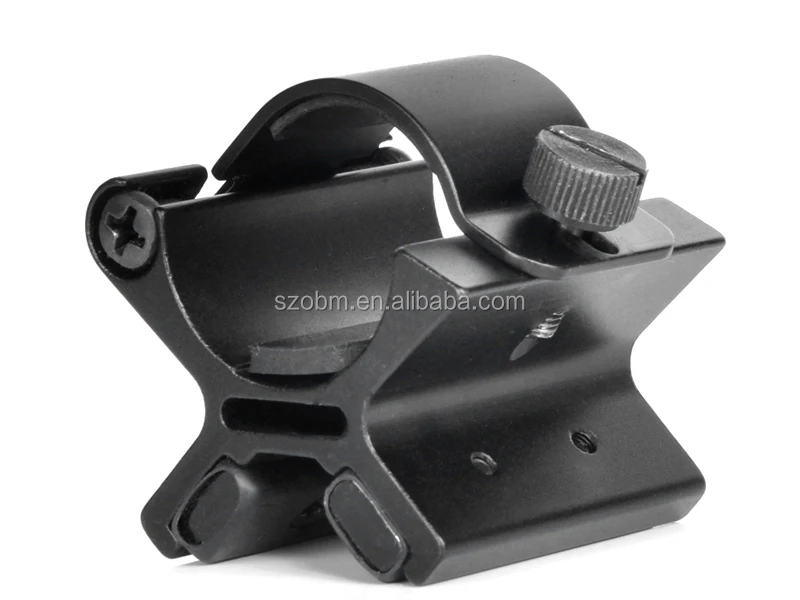 30mm Adjustable Tactical Bike Flashlight Scope Mount Gun Magnetic Sight ...