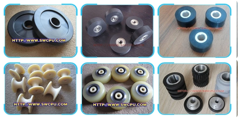 Black Small Hard Solid Plastic Wheels - Buy Solid Plastic Wheels,Black ...