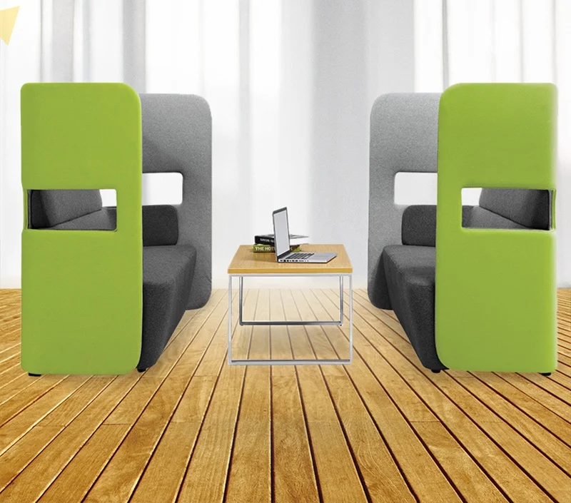 Modern Office Semi Privacy Pod Conference Sofa High Back - Buy Office ...