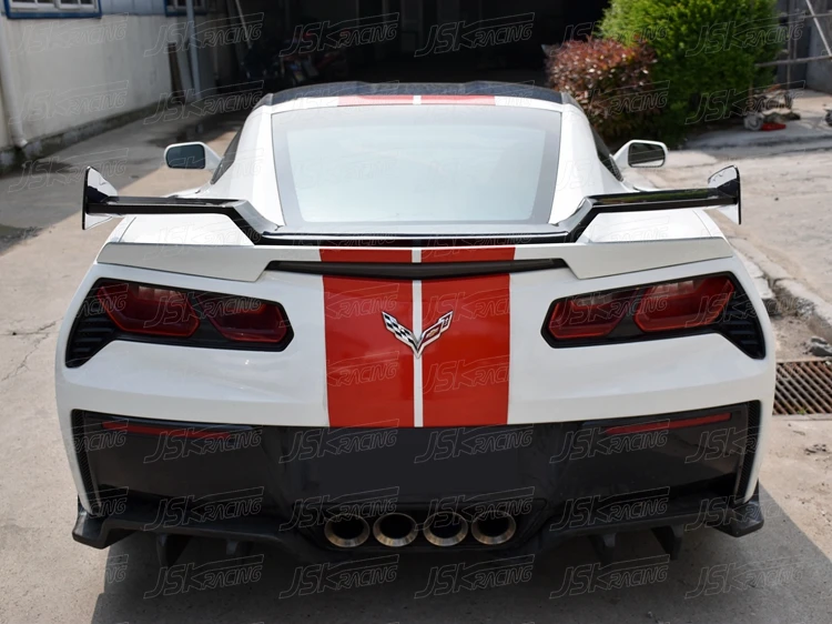 TD STYLE CARBON FIBER REAR SPOILER for 2015-2017 CHEVROLET C7 Z06