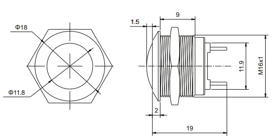 Spring Loaded Button - Buy Push Button Switch,Metal Stainless Steel ...
