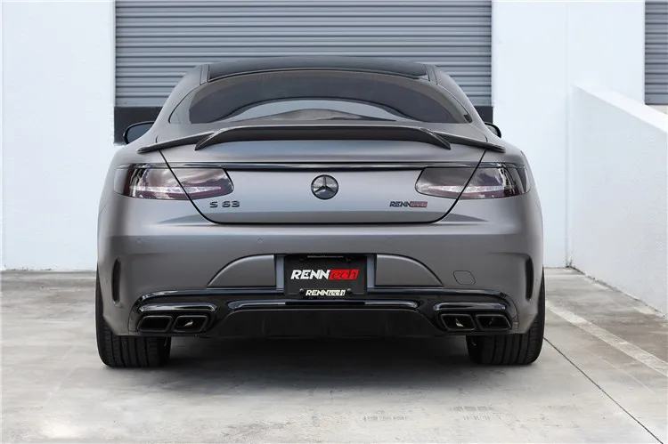 Darwinpro Rt Style Carbon Fiber Trunk Spoiler For Mercedes S63 Amg W222 ...