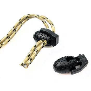 Shoelace Shoe Lace Stopper Rope Clamp Paracord Lock Camp Hike Outdoor ...