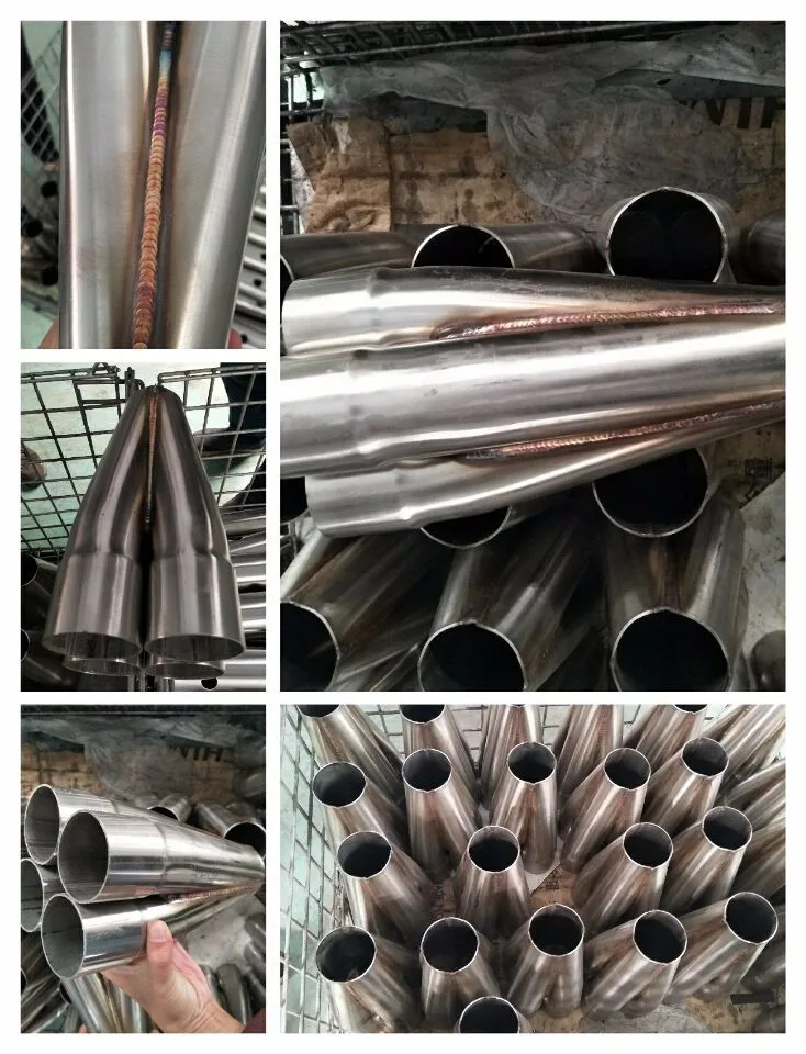 4-1 COLLECTOR EXHAUST PIPE by PINO - 2 1/2"in 4"out