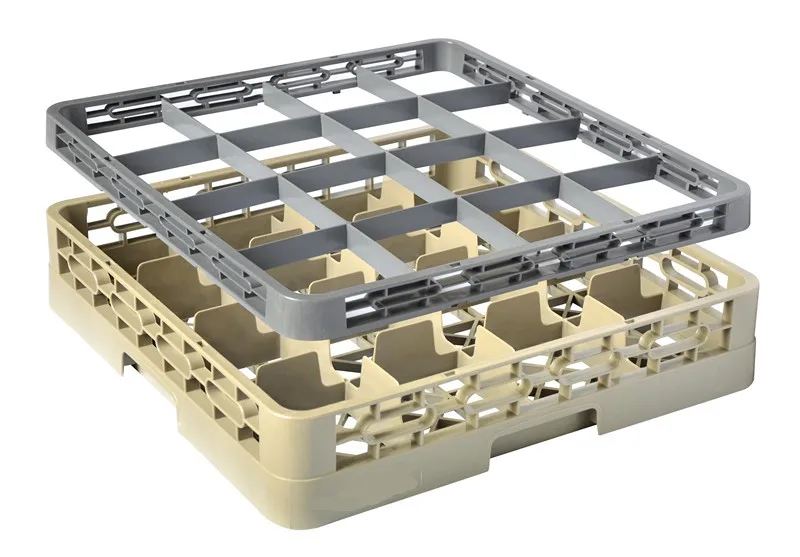 16/25/36/49 Compartment Plastic Dishwasher Dish Rack and Standard ...