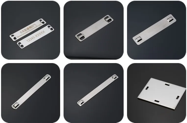 Stainless Steel Cable Marker Plate - SS316 Tags 9.5x89