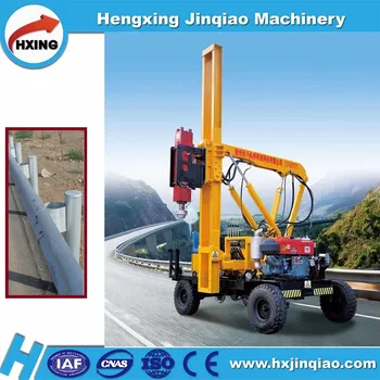 Used Bore Hole Drilling Machine Traffic Guardrail Highway Construction ...