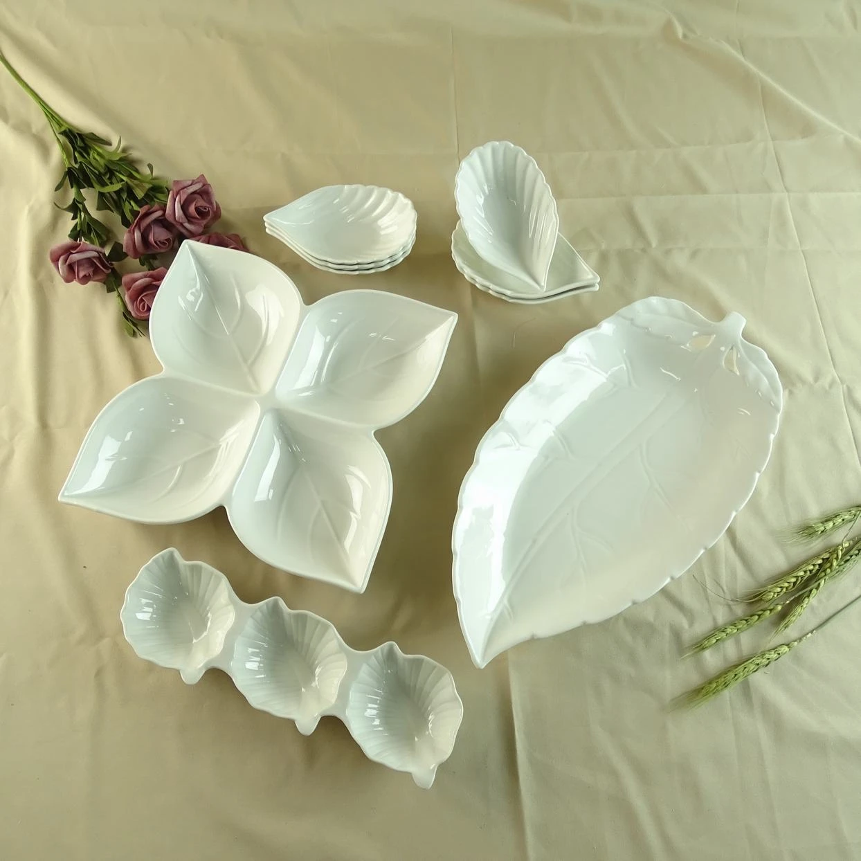 New Design 9pcs Crockery Custom Ceramic Dinnerware Set Wholesale ...