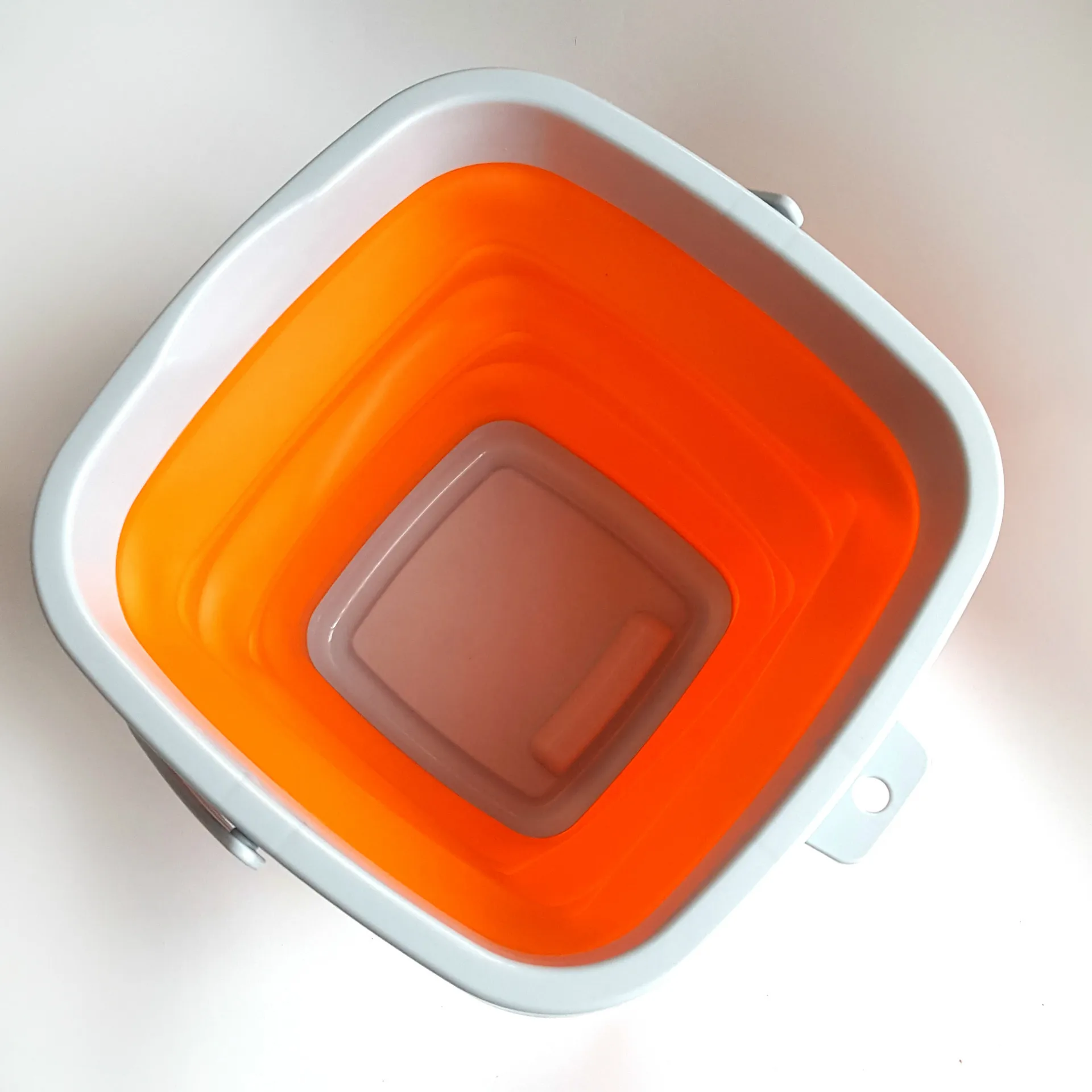 Multi-function Square Foldable Pail Silicone Collapsible Bucket
