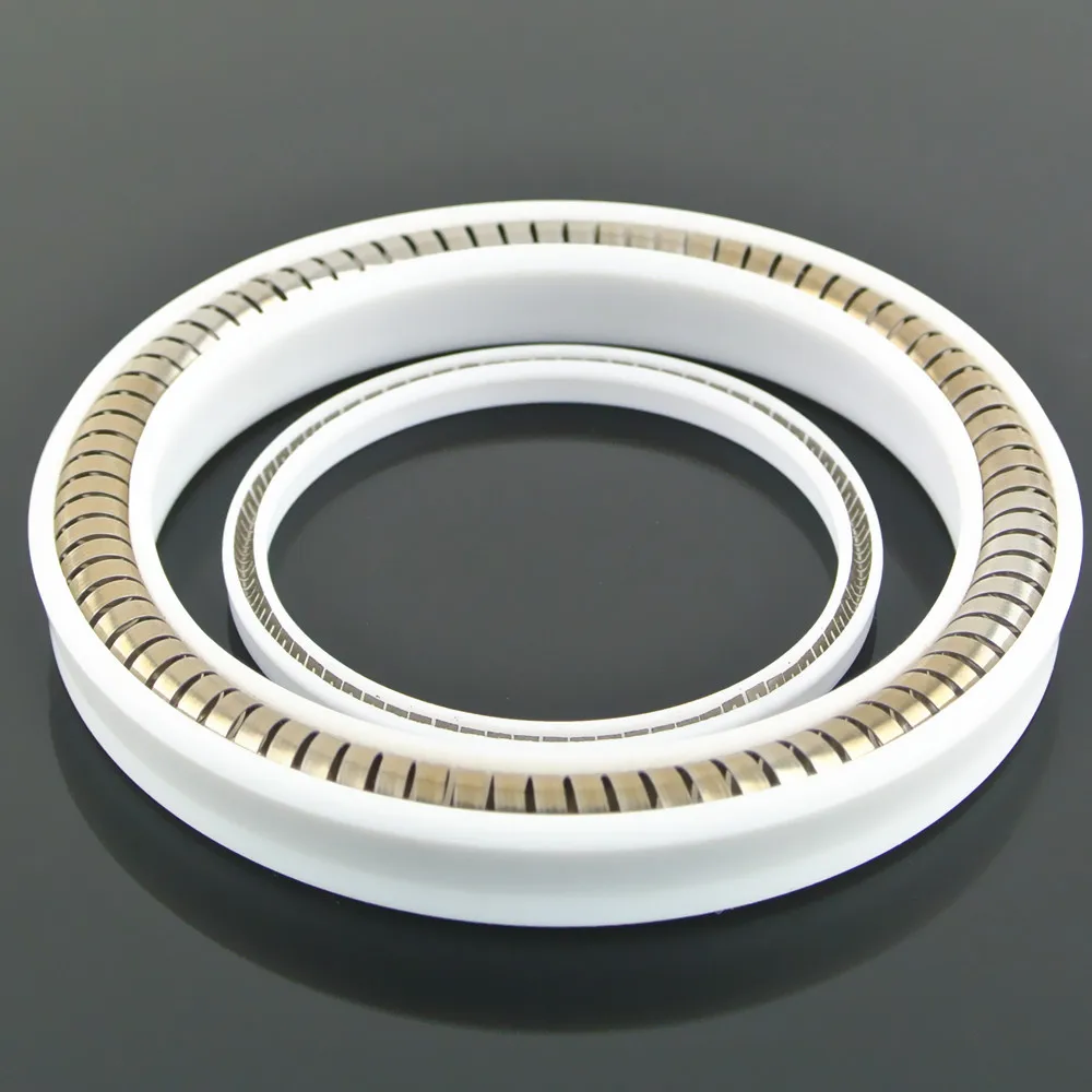 Ptfe Case With O Type V Type Springs Slanted Coil Spring Energized ...