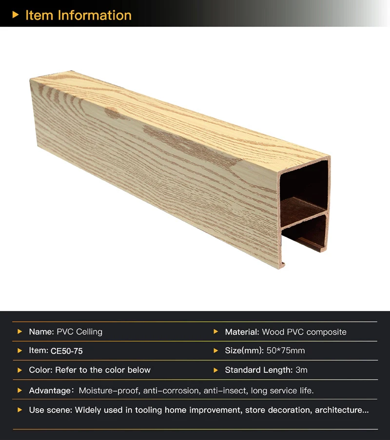 COOWIN WPC Laminate Plastic Composite Wall Ceiling Panels