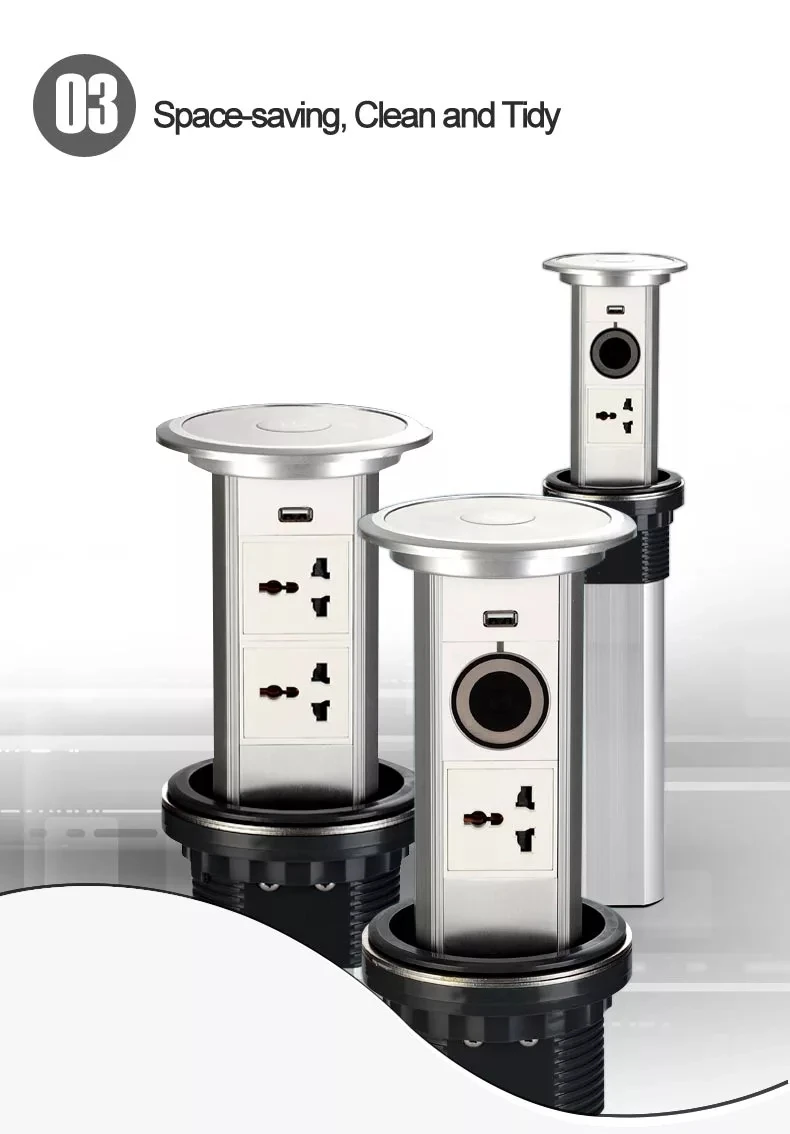 Electrical Supplies Universal Automatic Smart Desktop Socket Tabletop ...