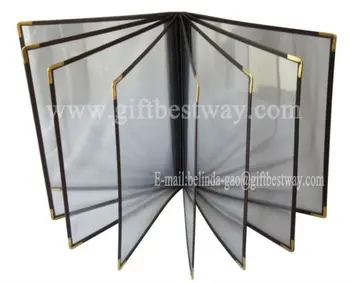 8 Pages A4 Pvc Menu Holder Plastic Menu Covers Menu Cover - Buy Plastic ...