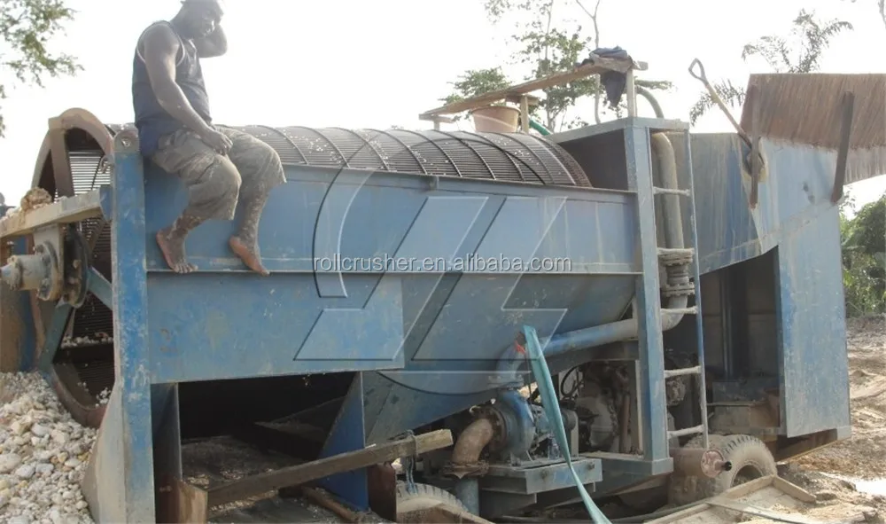 HSM Placer Alluvial Mobile Alluvial Gold Trommel Wash Plant| Alibaba.com