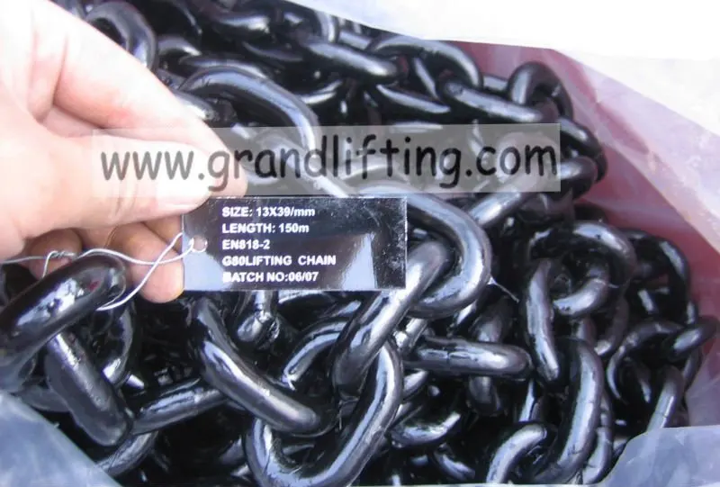 Standard G80 Lifting Chain - Durable, Black, and CE Certified