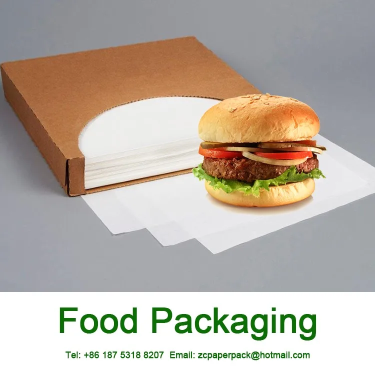 China Supplier Oil Resistant Hamburger Wrapping Paper / Burger Paper ...