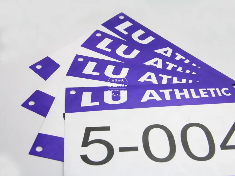 Aide Oem Printable Tyvek Paper Cycling Running Bib Numbers For Races ...