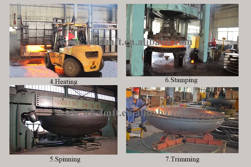 Hot Formed Heads Asme Elliptical Dished End For Fuel Storage Tank And ...