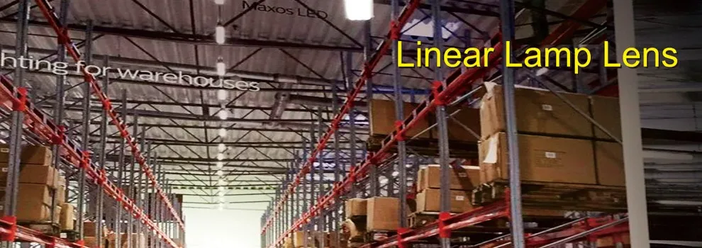 Linear LED Profile Lenses with 30, 60, 90 Degree Angles
