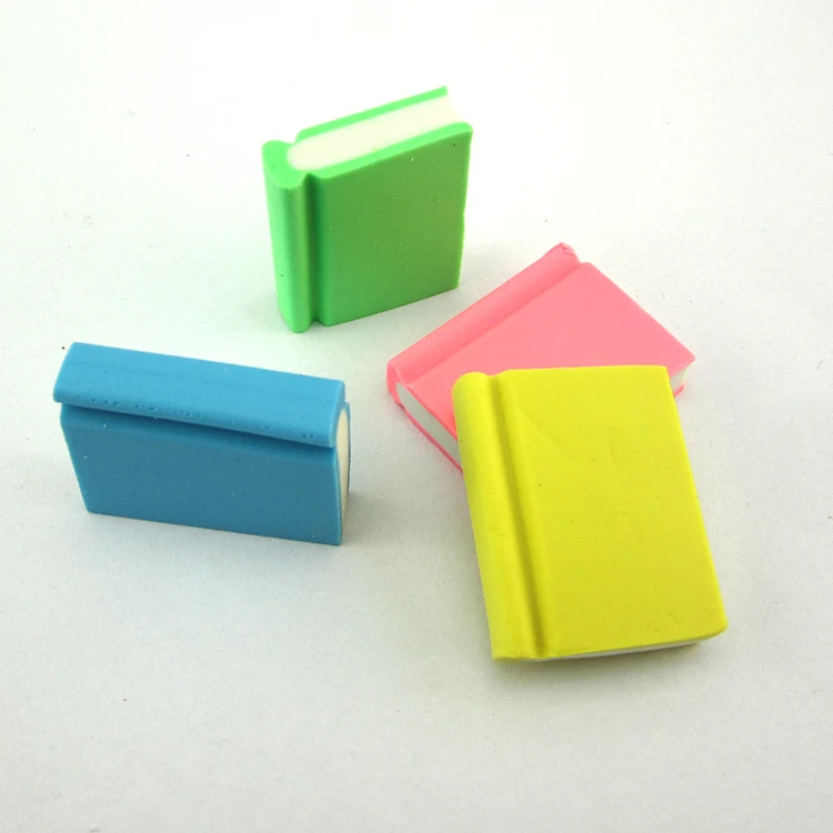 E101 Book Shape Eraser - Promotional Pencil Eraser